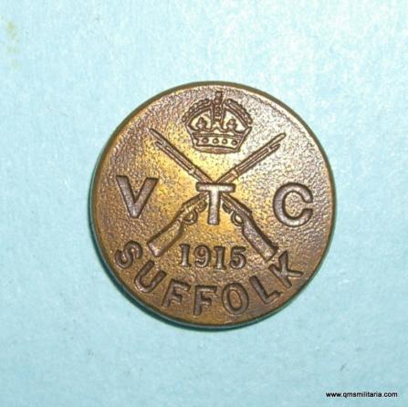 The Quartermaster's Store | WW1 Suffolk VTC 1915 dated Small Pattern ...