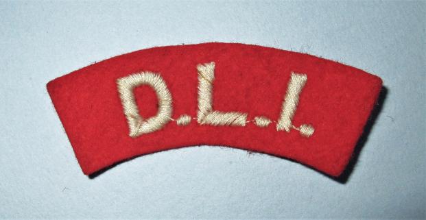 The Quartermaster's Store | D.L.I. Embroidered White on Red Short ...