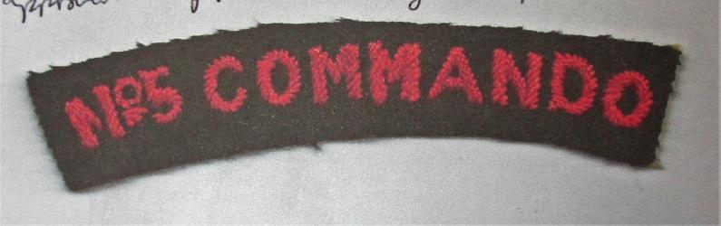 The Quartermaster's Store | No 5 Commando Embroidered Red on Black ...