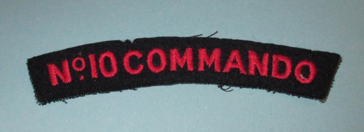 The Quartermaster's Store | Rare Number 10 Commando shoulder title in a ...