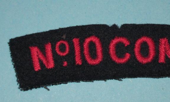 The Quartermaster's Store | Rare Number 10 Commando shoulder title in a ...