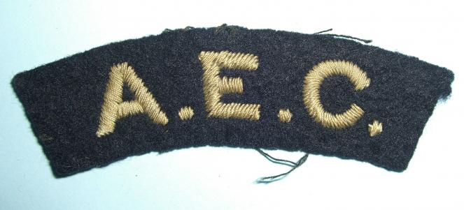 The Quartermaster's Store | WW2 AEC ( Army Education Corps ) Woven ...